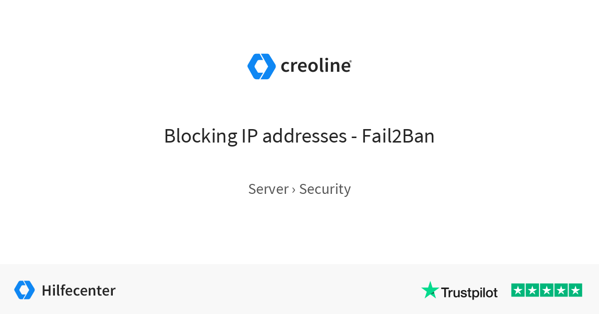 Blocking IP addresses - Fail2Ban