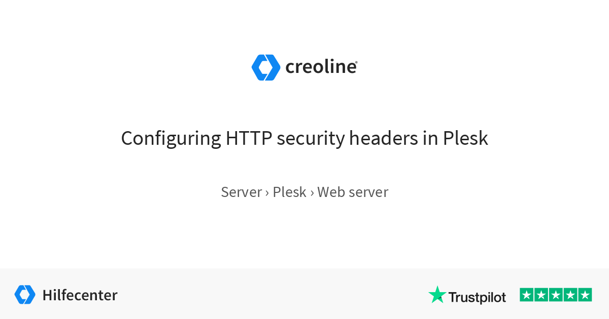 Configuring HTTP security headers in Plesk