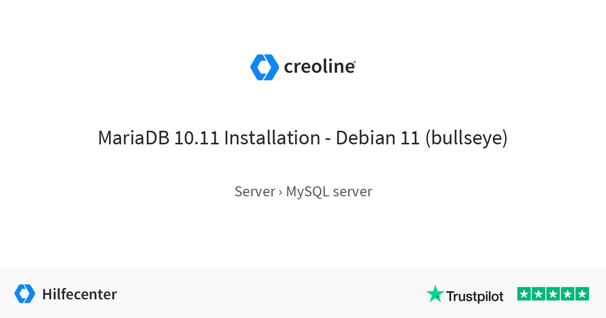 MariaDB 10.11 Installation - Debian 11 (bullseye)